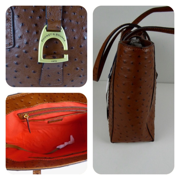 Dooney & Bourke | Bags | Dooney Bourke Small Shannon Tote Ostrich ...